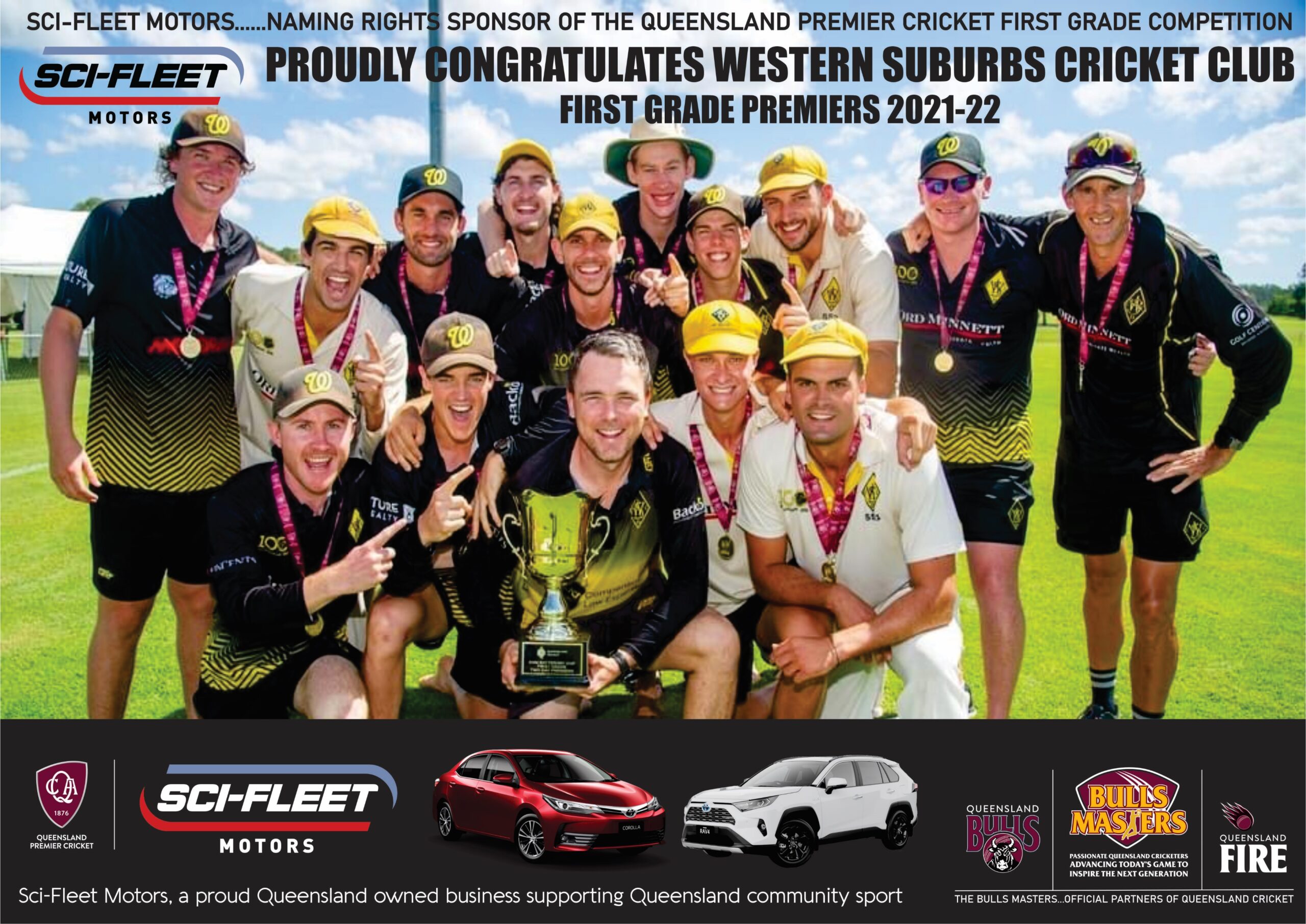 Western Suburbs win Scifleet QLD Premier Cricket 1st Grade 2022