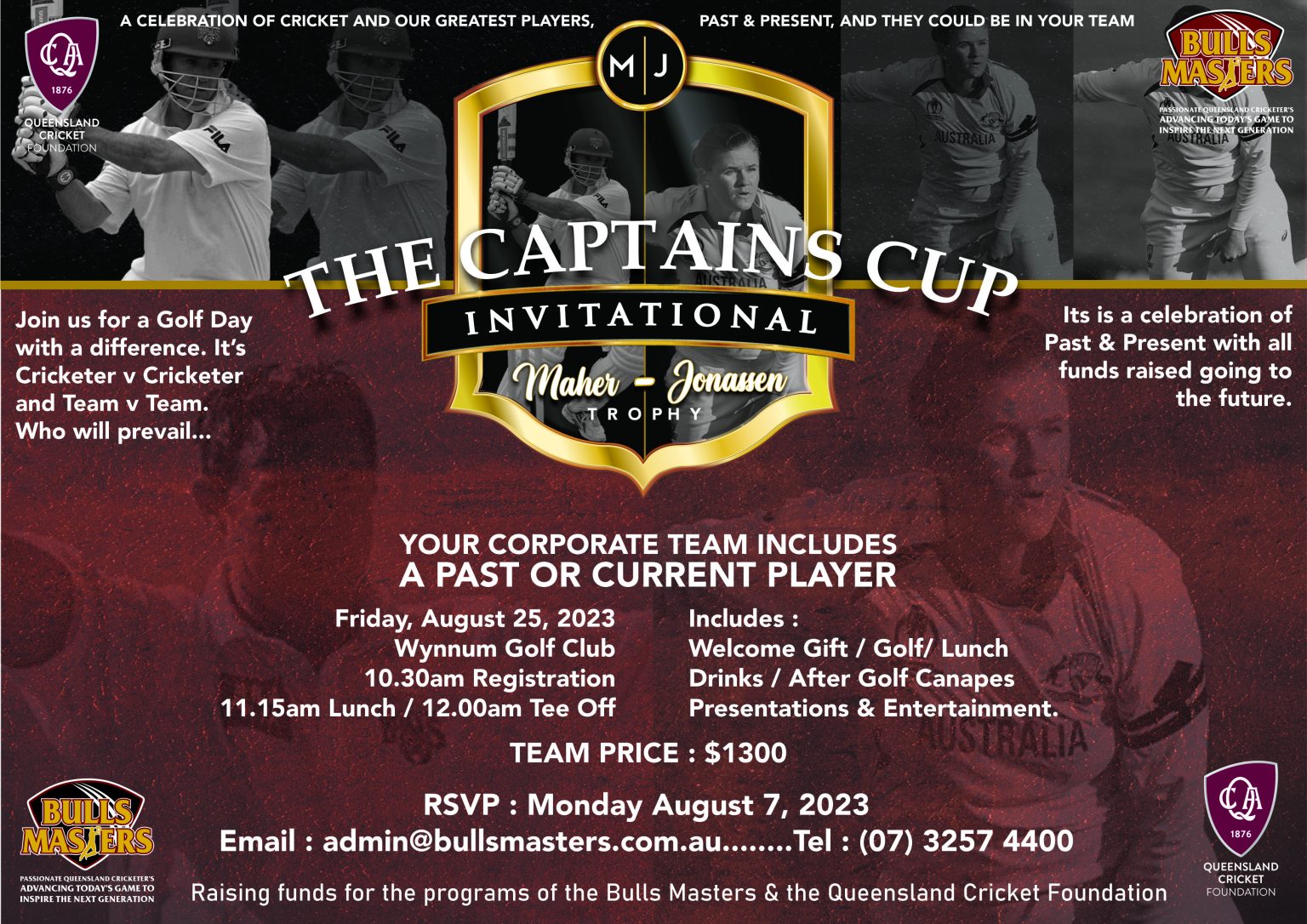 Bulls Masters & Queensland Cricket Present – “The Captains Cup” – Bulls ...