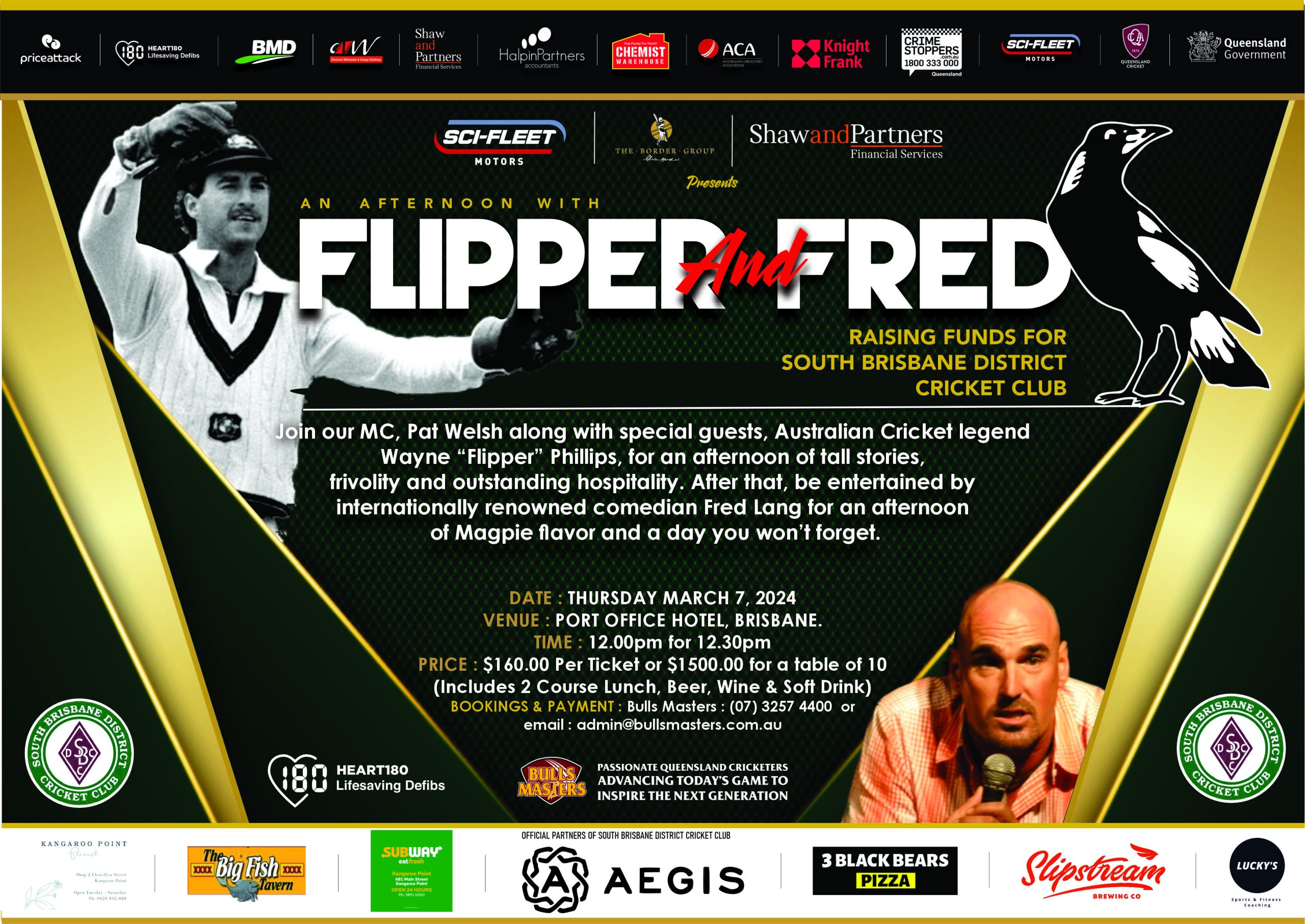 Souths Club Lunch - Thursday 7 March 2024 - Bulls Masters